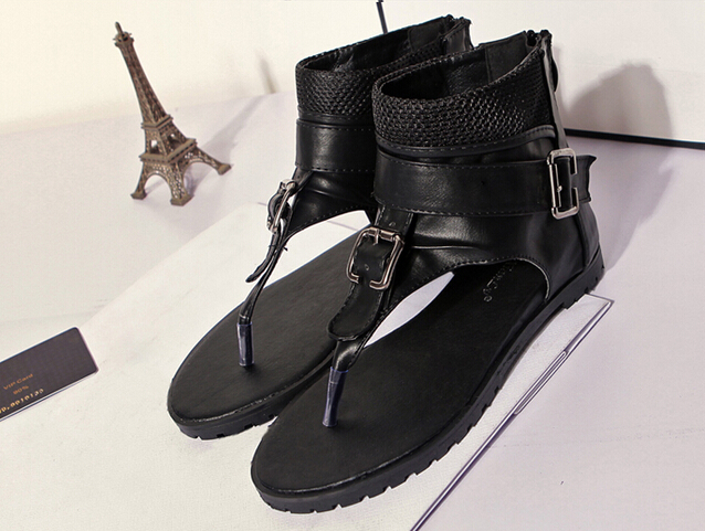 Casual Black Ankle Strap Fashion Sandals on Luulla