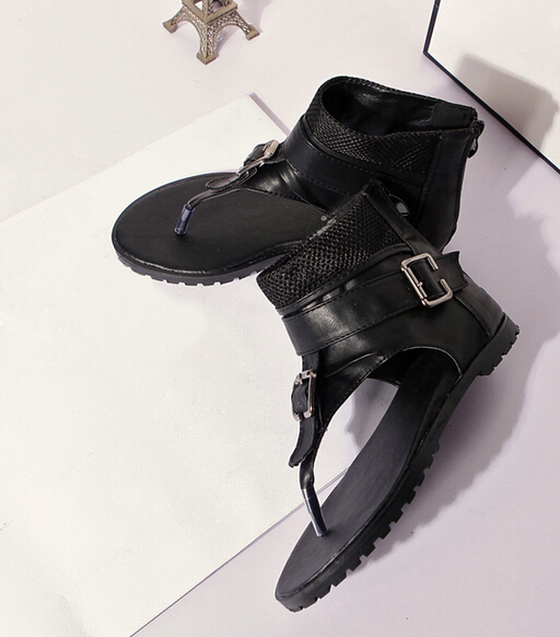 Casual Black Ankle Strap Fashion Sandals on Luulla